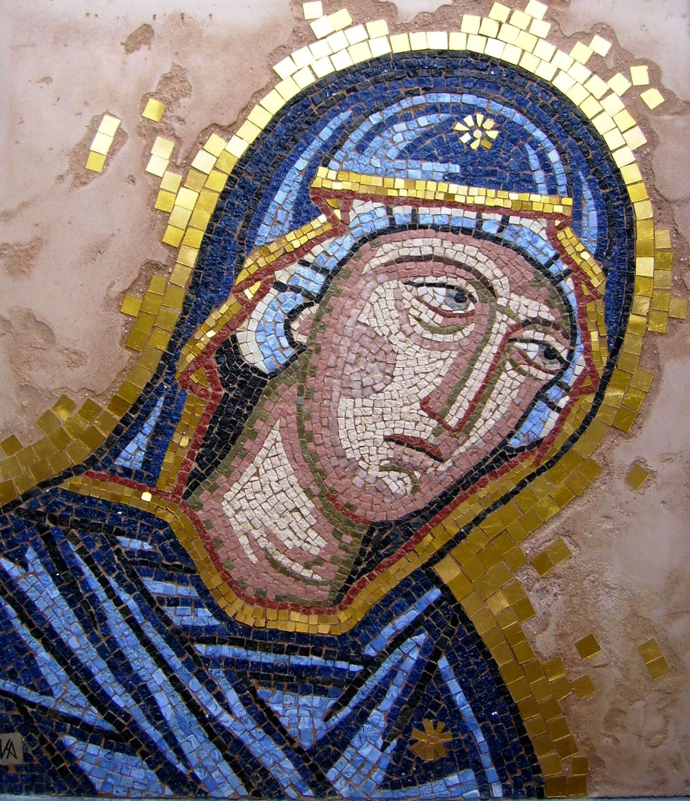 Mosaics24 - Ψηφιδωτά: ΨΗΦΙΔΩΤΑ:ΠΑΝΑΓΙΕΣ
