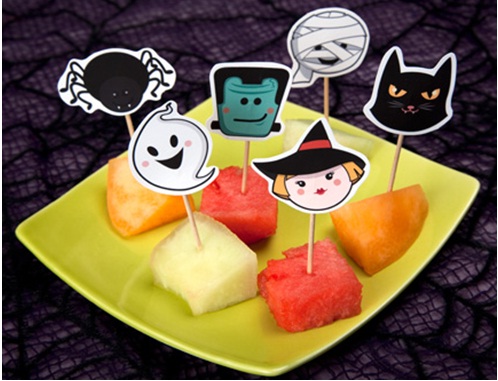 O BAÚ DE IDEIAS DE FABIO SPECK: Halloween Finger Food Toppers