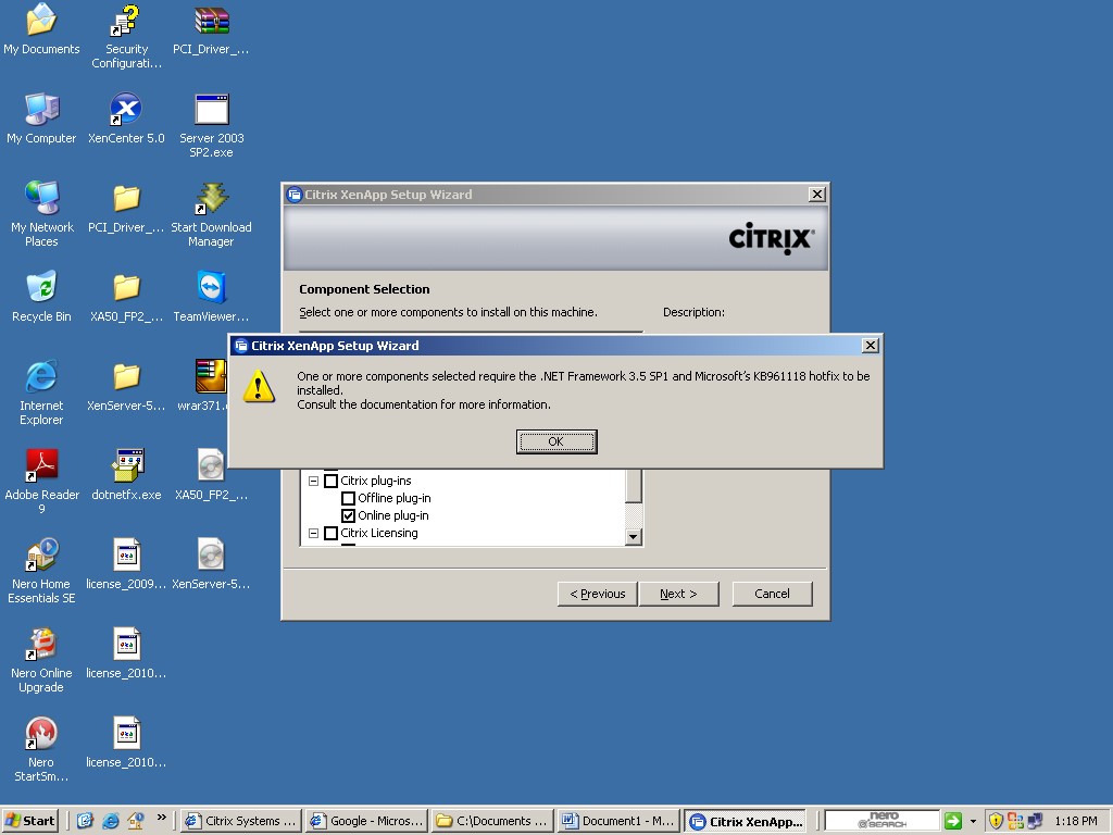 Technomitras: Installation of Citrix Server with Screen shots