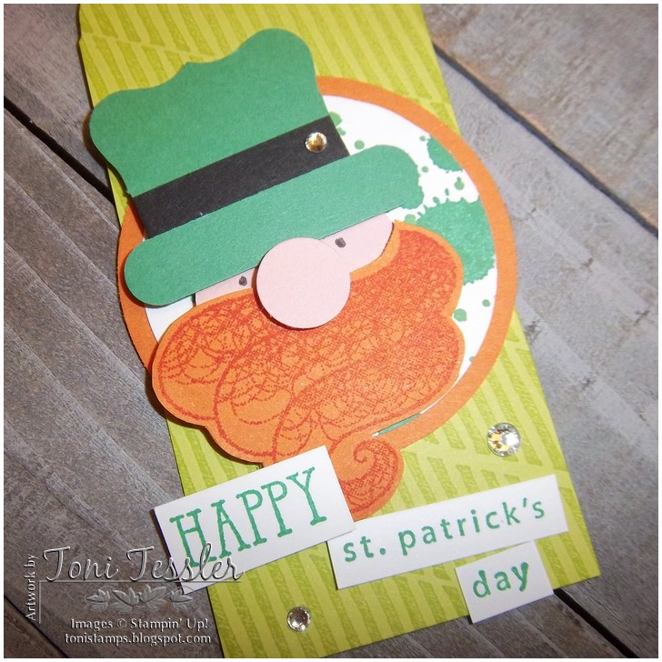 ToniStamps: Happy St. Patrick's Day! Treat box and tag