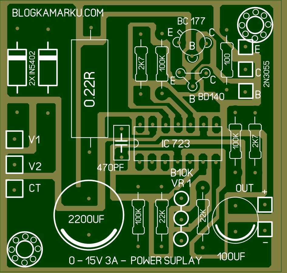 cara merakit power supply 12 volt PCB & Layout – BLOGKAMARKU