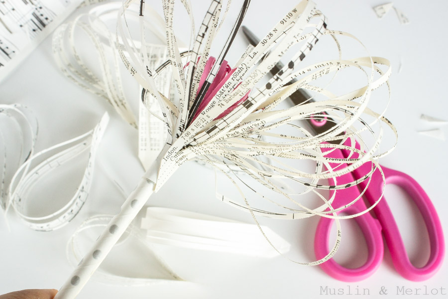 DIY Paper Fireworks Flower Tutorial - Muslin and Merlot