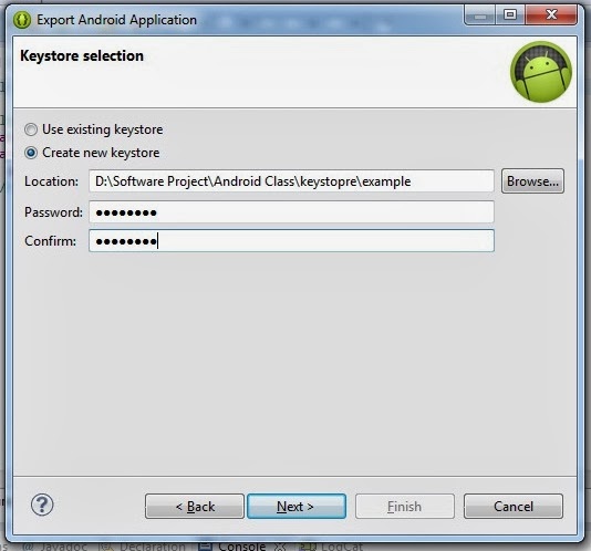 Android Development Help : How to Create Key store File
