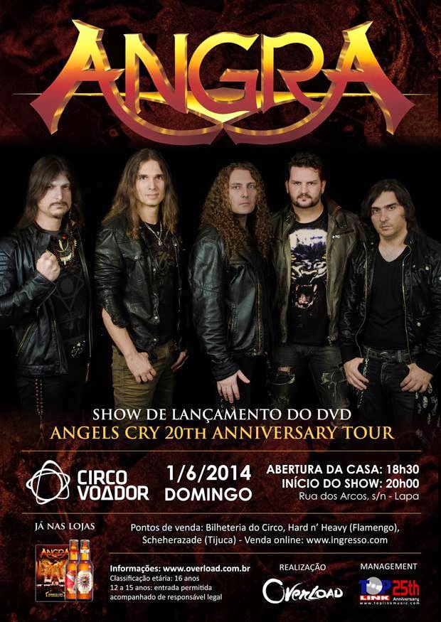 Mangue do Rock: Angra: confirmada turnê pelo Brasil.