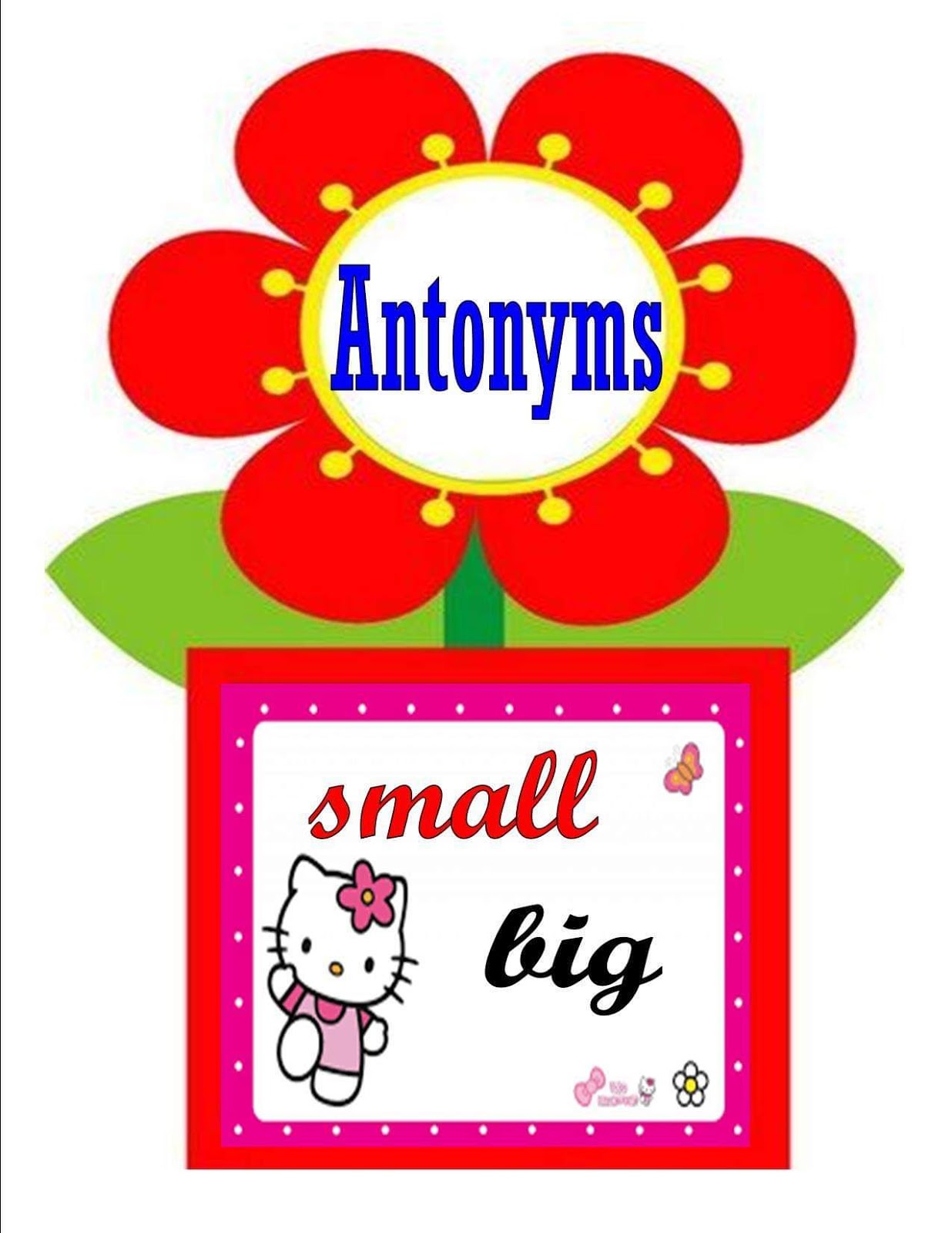 Teacher Fun Files: Antonym Flashcards 2