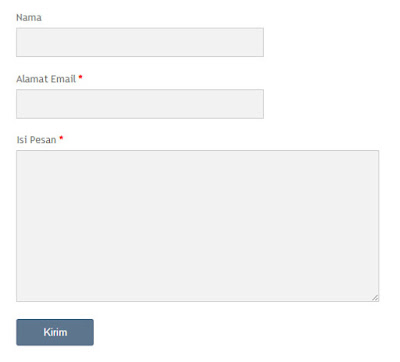 Cara Membuat Halaman Formulir Kontak di Blogger > Contoh Blog