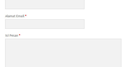 Cara Membuat Halaman Formulir Kontak di Blogger > Contoh Blog