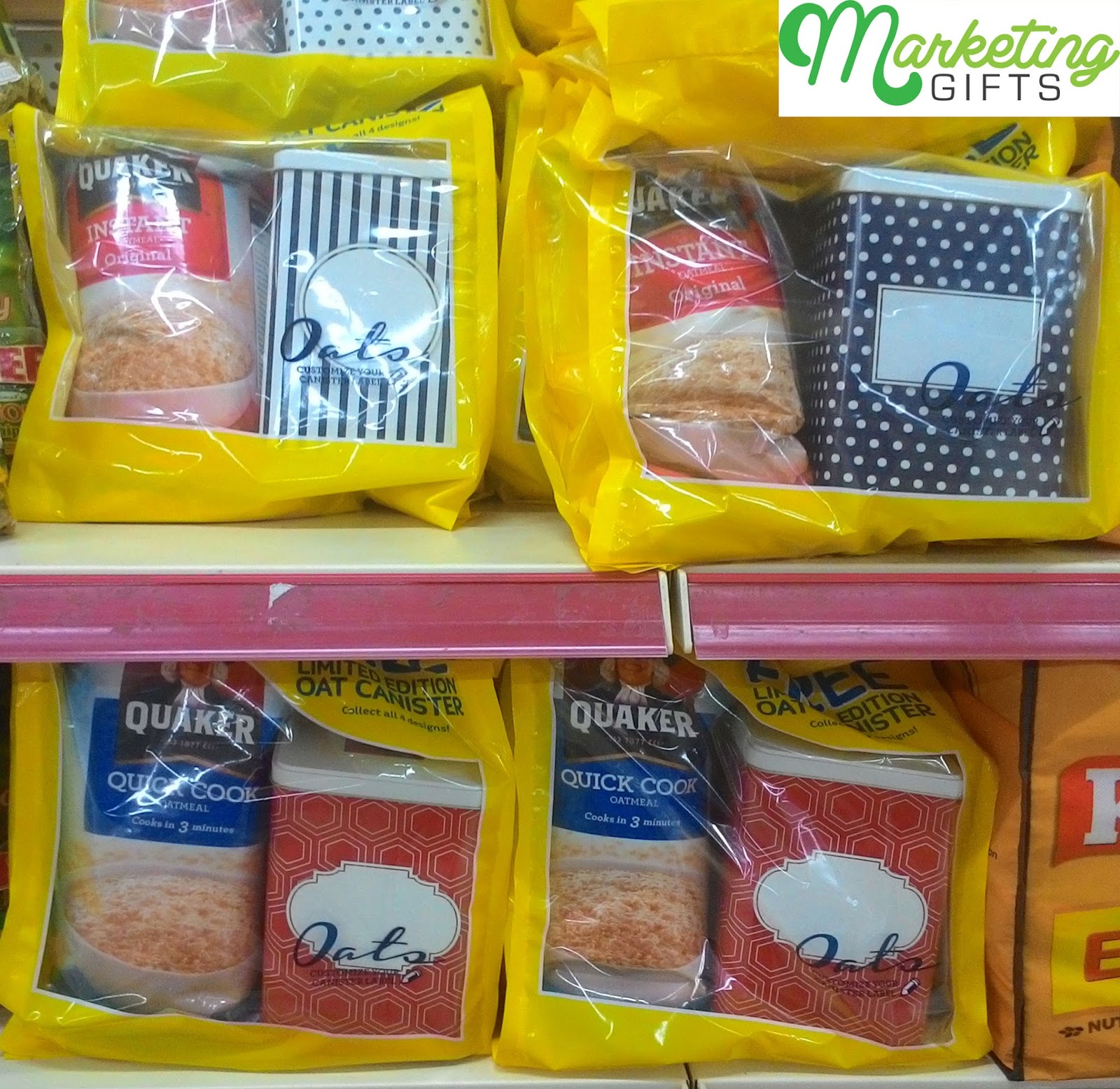 Marketing Gifts: Promo Gift from Quaker - Customized Canister