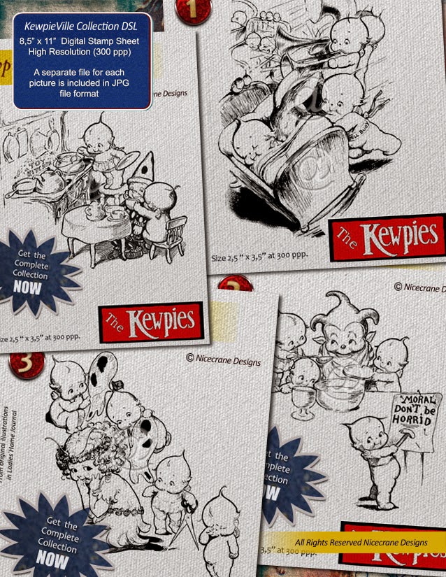 Nicecrane Designs: Kewpies & Seaside Cards