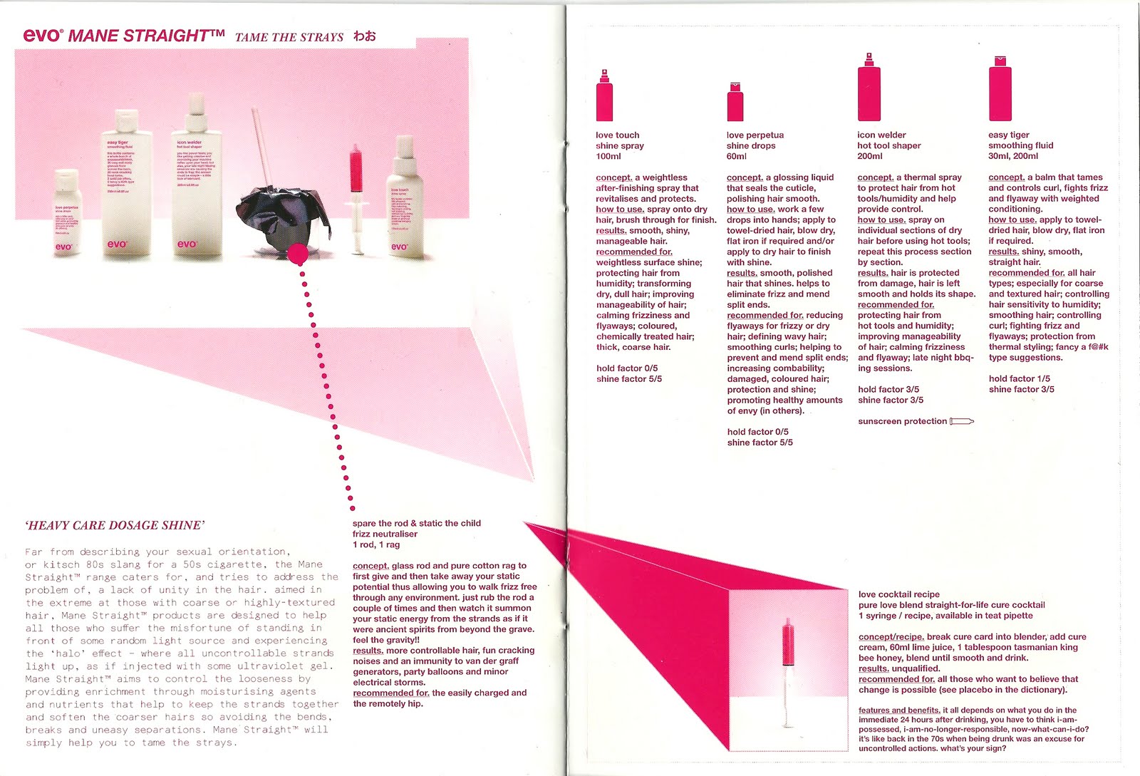 Design Context: Speaking From Experience// Evo Hair Booklet.