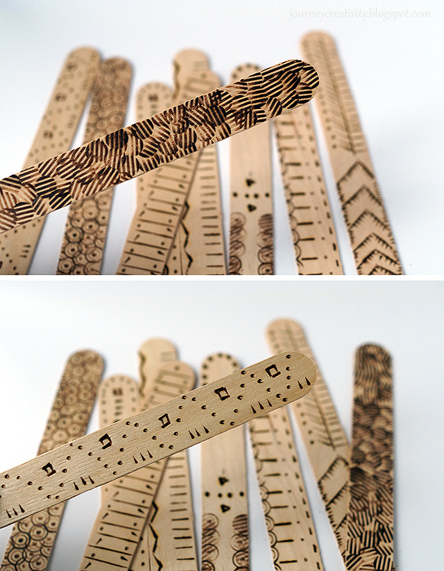 Pyrography bookmarks - Journey into Creativity
