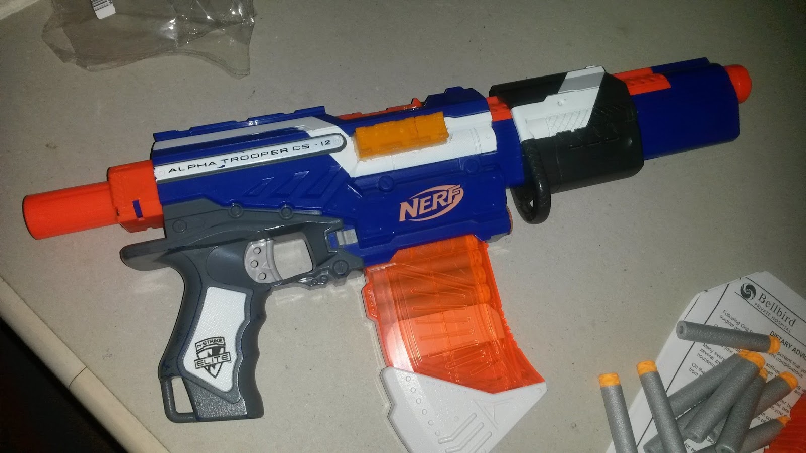 Outback Nerf: Review: Grey "Waffle" Darts