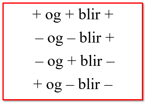 Matematikkens Verden: Potenser med negativt grunntall