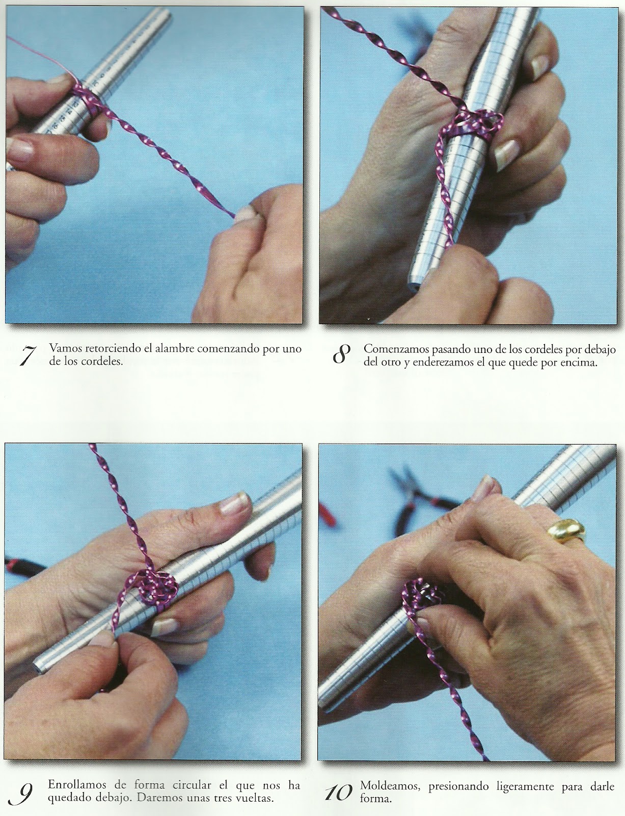 ABALORIOS Y OTRAS JOYAS ! !: Tutorial anillo de aluminio plano