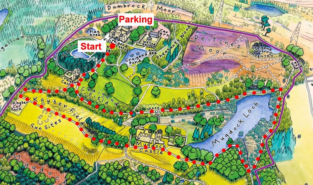 The Jimmi Henshite Experiences: Mugdock Meander 7k Trail Race - Tour of ...