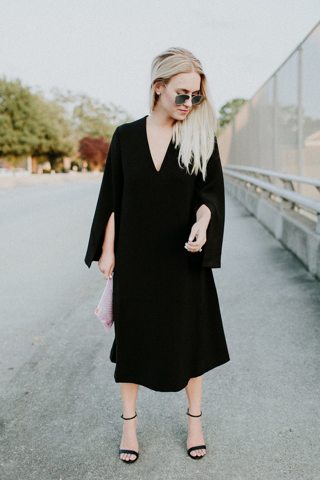 Little Black Midi Dress - cathclaire