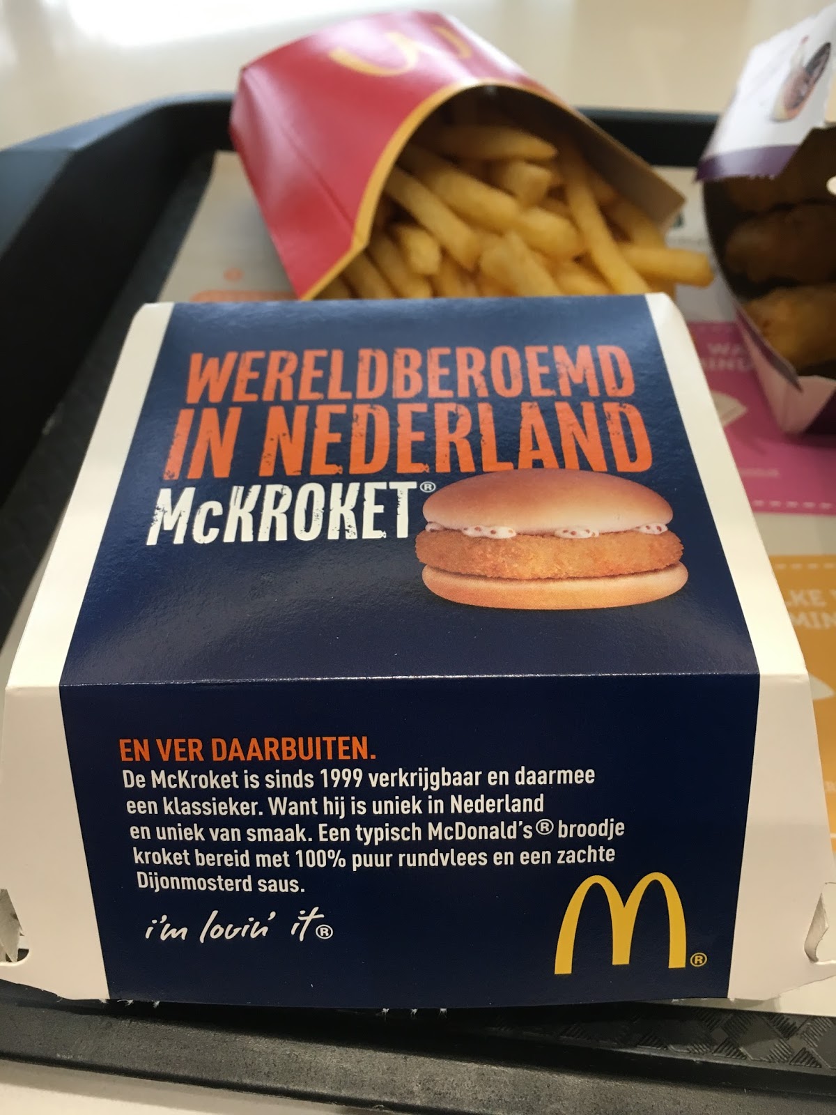 McKroket at McDonalds Fast Food - Netherlands - Travel is my favorite Sport