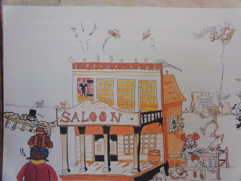 Dubatov à la conquête du monde !: Fresque collective Western