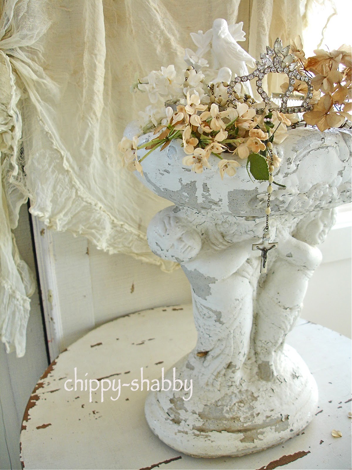 ChiPPy! - SHaBBy!: PeRfeCtLy ChiPPy!*!*! ViNtAGe CHERUB STATUE...