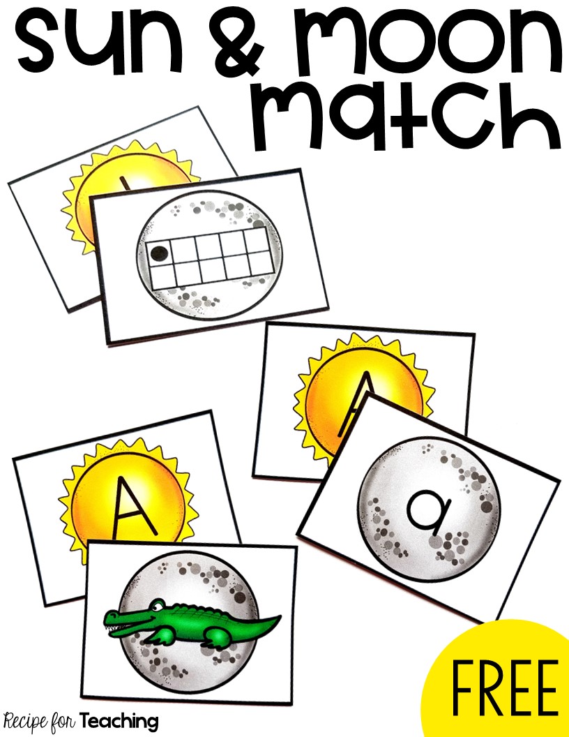 Sun and Moon Match - Recipe for Teaching
