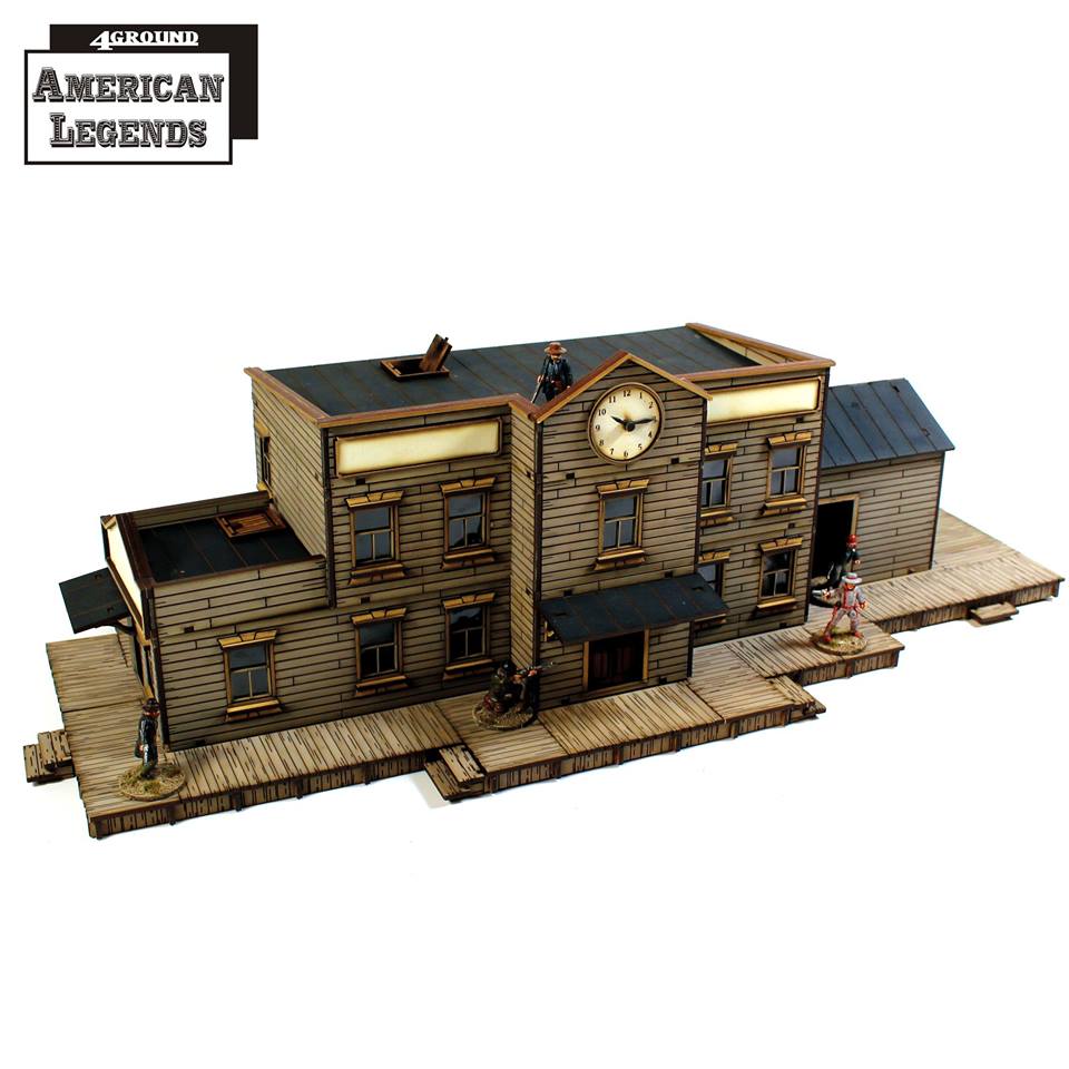 Wargame News and Terrain: 4Ground: New Train station, Water Tower, Wind ...
