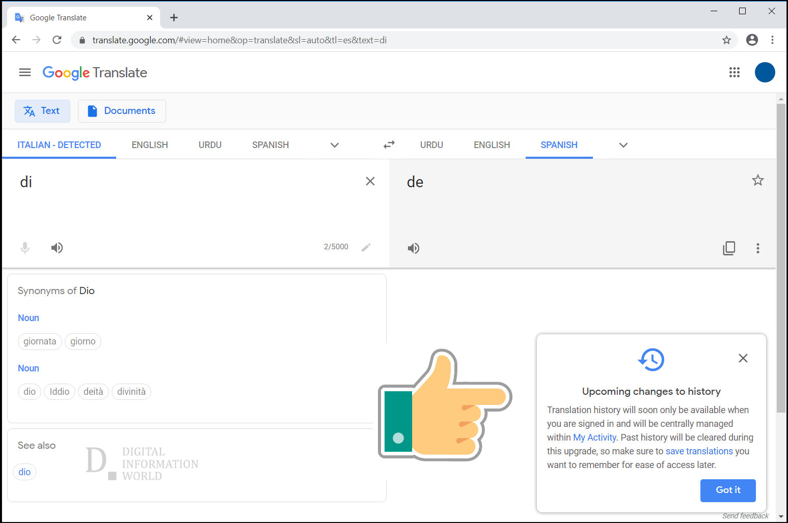 Google’s Upcoming Update will Clear All Your Google Translate History