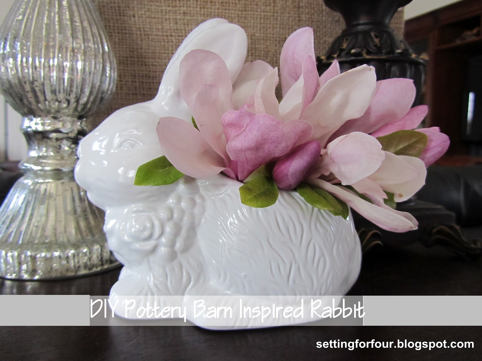 Easy DIY Pottery Barn Inspired Rabbit - Setting For Four Interiors
