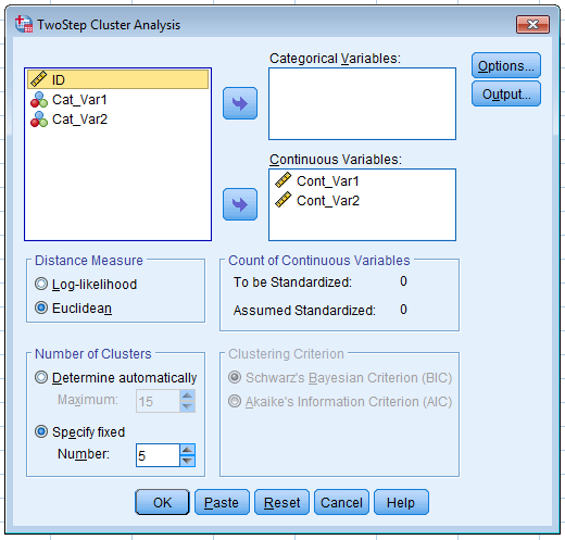 Reflections of a Data Scientist: Two Step Cluster (SPSS)