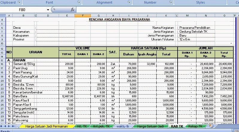 KUMPULAN RAB DAN GAMBAR BANGUNAN SEKOLAH: KUMPULAN RAB DAN GAMBAR ...
