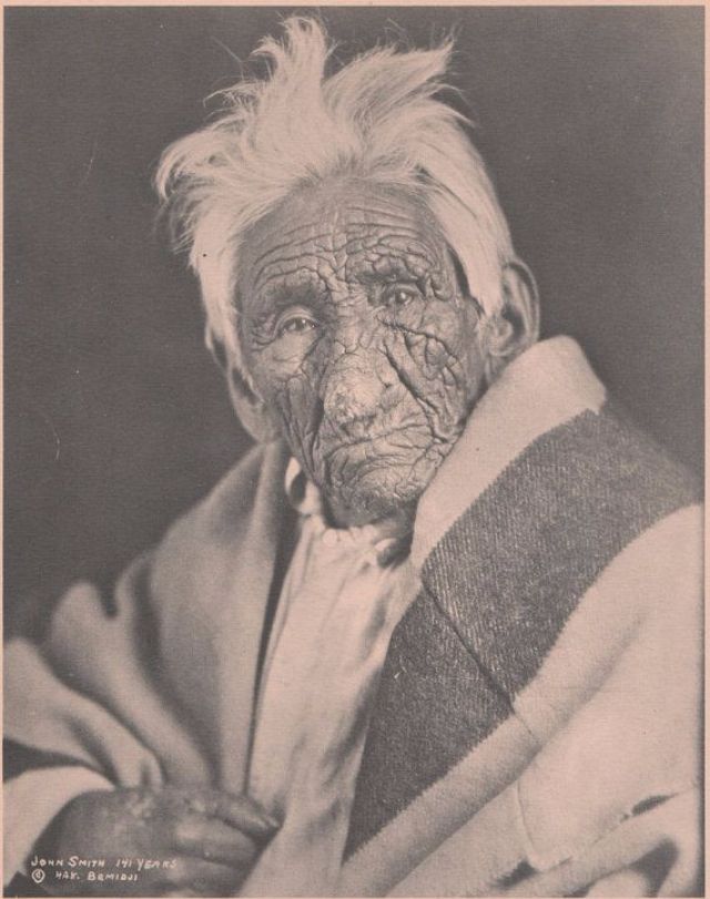 10 Portraits of White Wolf aka Chief John Smith, the Oldest Native ...
