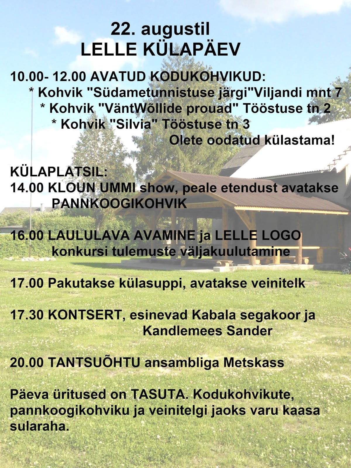 LELLE RAAMATUKOGU: Lelle külapäev 22.08.2015