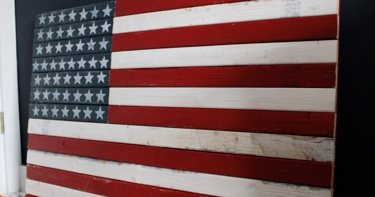 The Yellow Cape Cod: How To Make A DIY Rustic American Flag