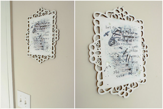 Miss Danielle Renee: Mixed Media Room Sign - Let Go