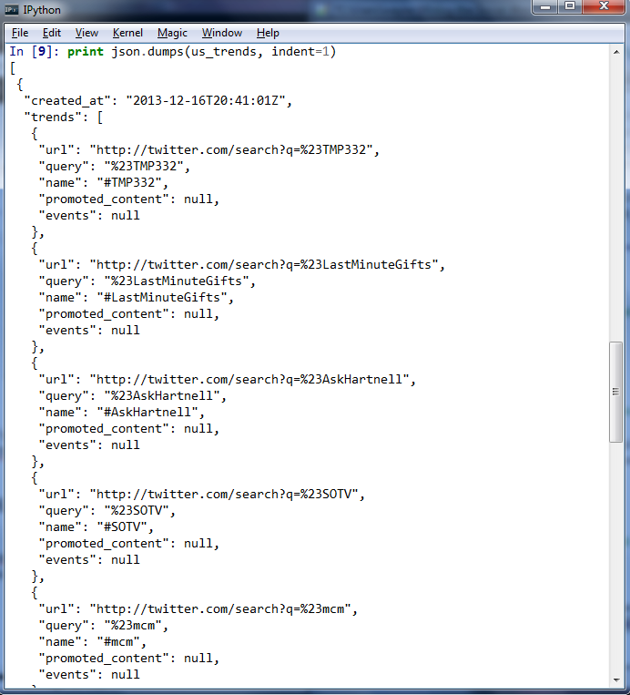 Valence Analytics: Querying Trends with Twitter API Using Python