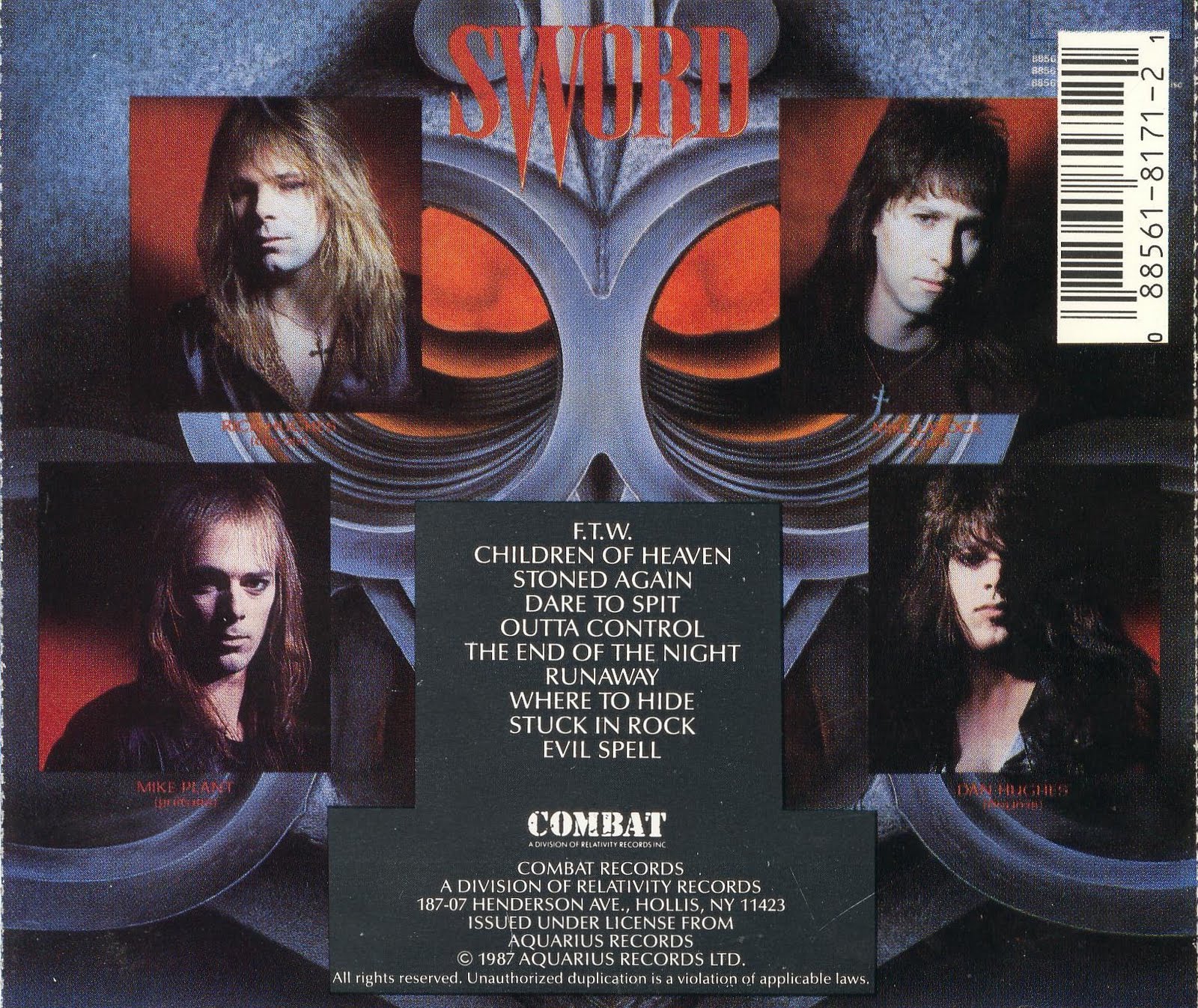 Jolly Joker`s Ohrenbalsam: SWORD, METALIZED, IMPORT CD, 1986