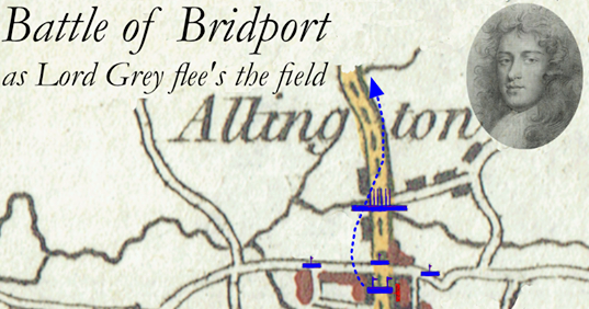Wars of Louis Quatorze: War Walks: Battle of Bridport 14 June 1685
