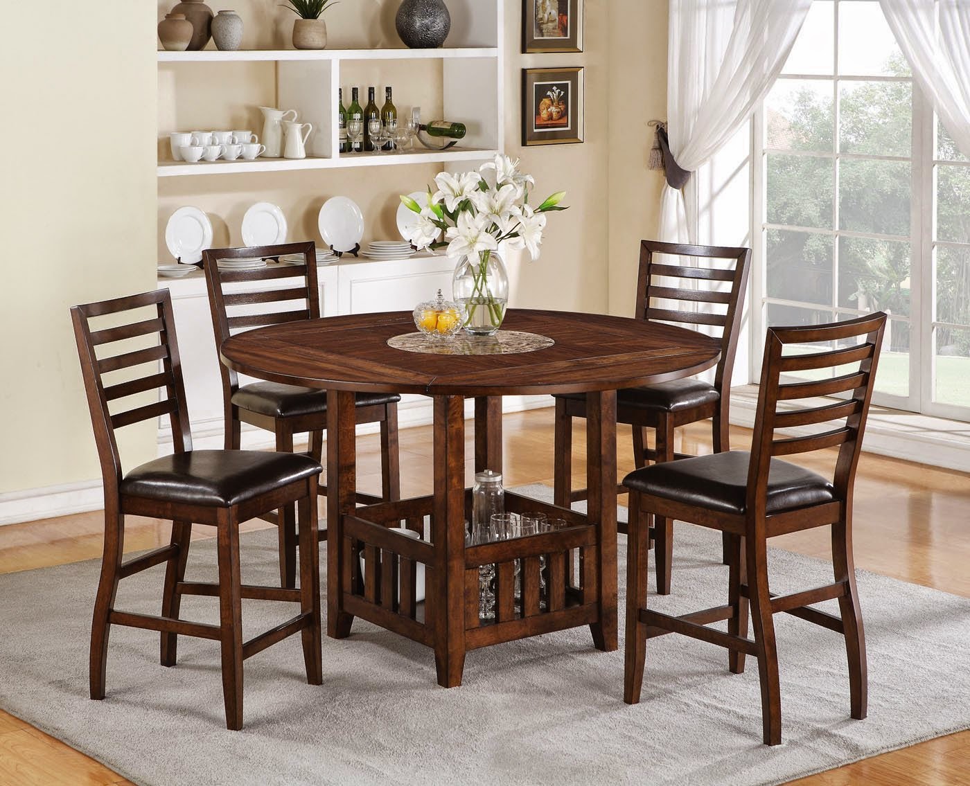 60 round dining table: 60 round dining table set