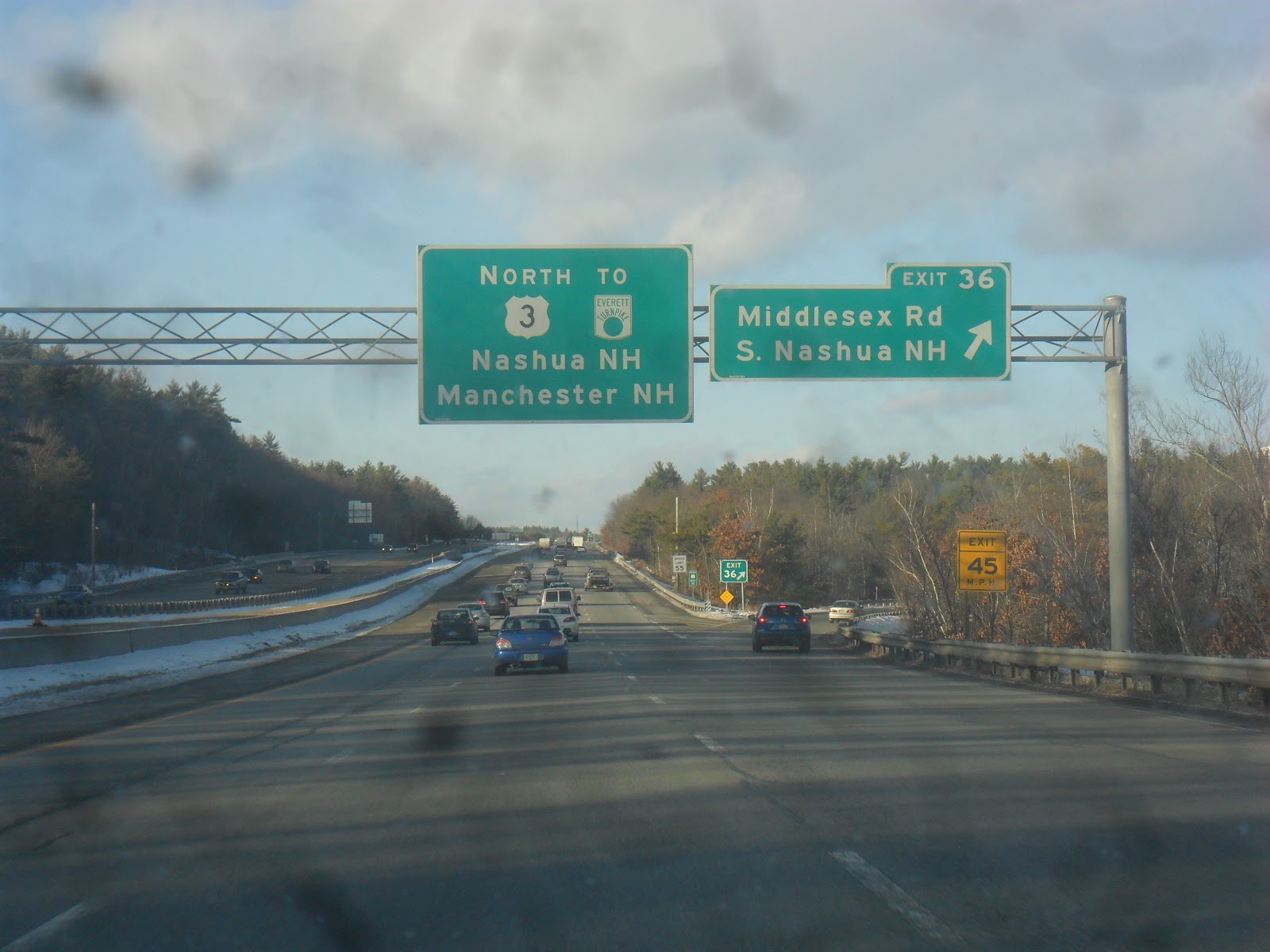 Luke's Signs: Rt. 3 - Massachusetts and New Hampshire