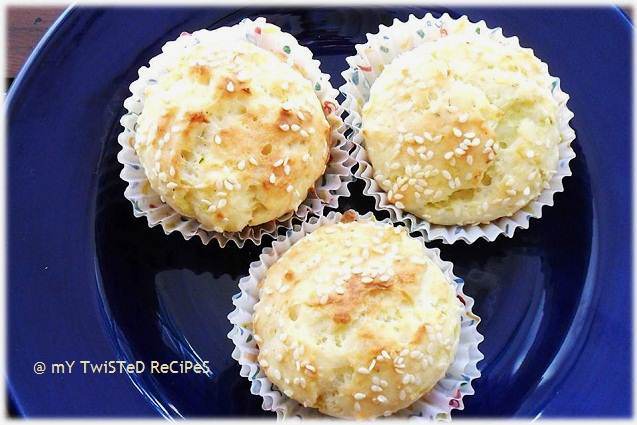 Zucchini and Sesame Seed Muffin