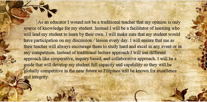 Abigail Co BSEd 4L: Prayer of the student teacher/ Credo/ personal ...