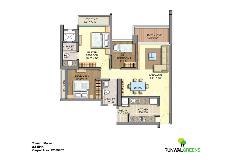 Mulund West - Runwal Group :Runwal Greens, 2BHK- 2.5BHK - -3BHK -3.5BHK -4BHK Runwal Greens ...
