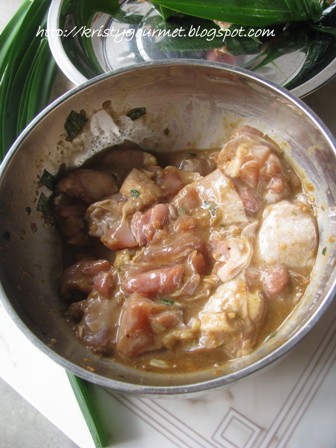 Thai Pandan Chicken 泰式班兰鸡