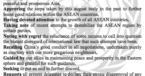 ASA Model United Nations: Resolution Paper