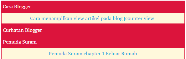 Cara Membuat Sitemap menarik dengan slide pada blog - PEMATAH