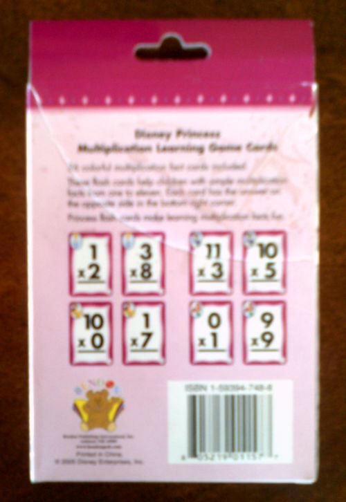 Treasure Box . . . . . 881-6463: Disney Princesses Multiplication ...