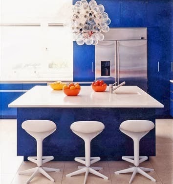 Unique Red And Blue Kitchen Decorating Ideas - Housing Mania