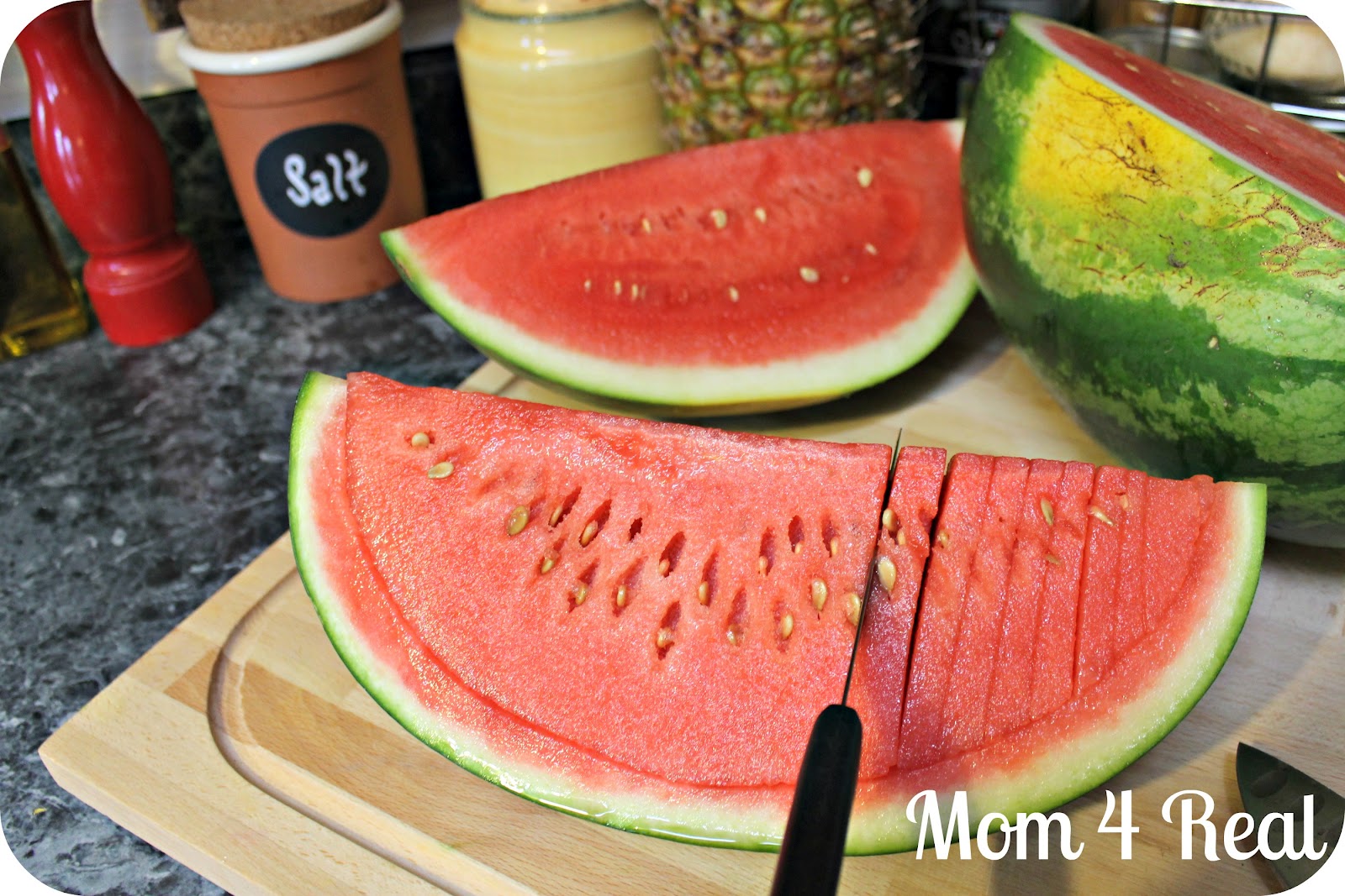 Perfectly Sliced Watermelon - Mom 4 Real