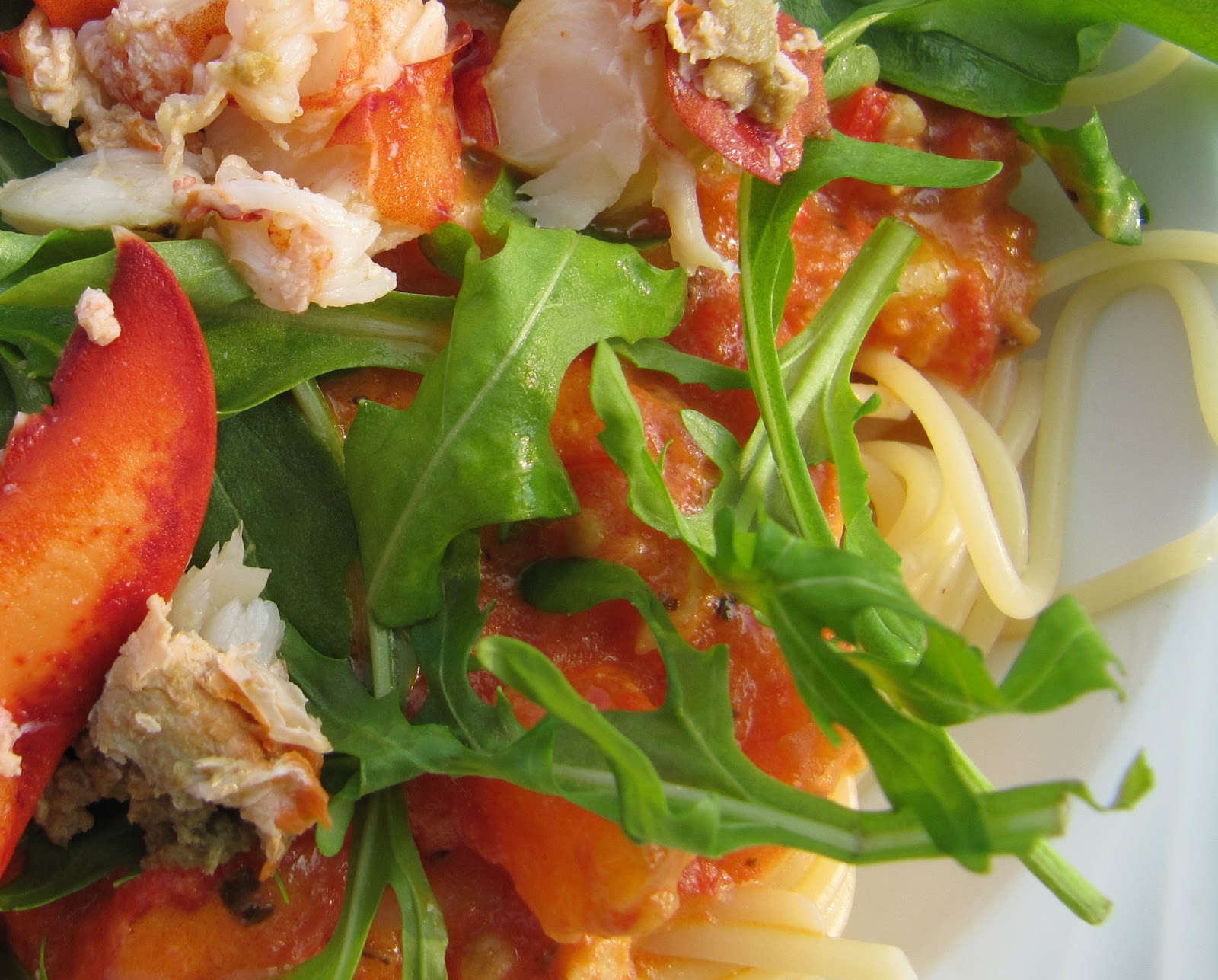 umami : Pasta med hummer og tomatsaus!