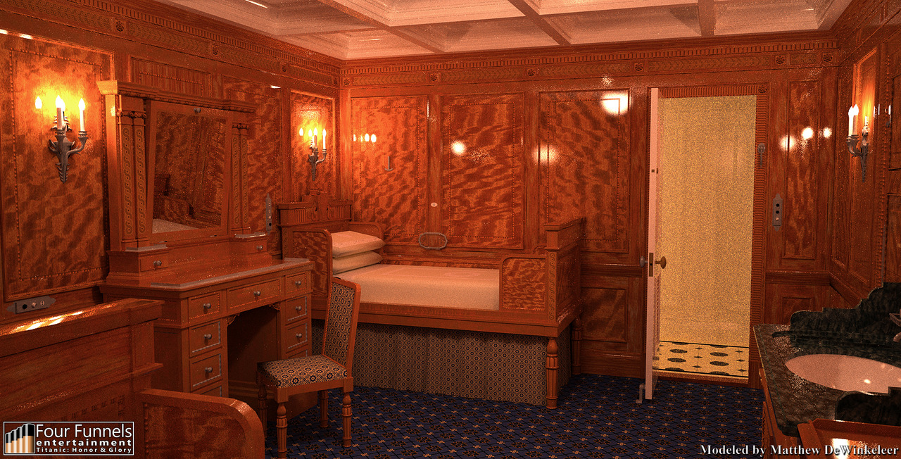 ERA DE OURO DOS NAVIOS: Suítes Parlour Do Titanic