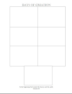 The Fruit of Her Hands: Free Creation Notebooking Pages